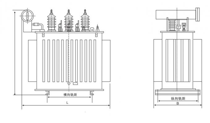 S9-M 시리즈 가득 차있는 밀봉된 NLTC 기름에 의하여 잠긴 배전 변압기 10kv 400kva